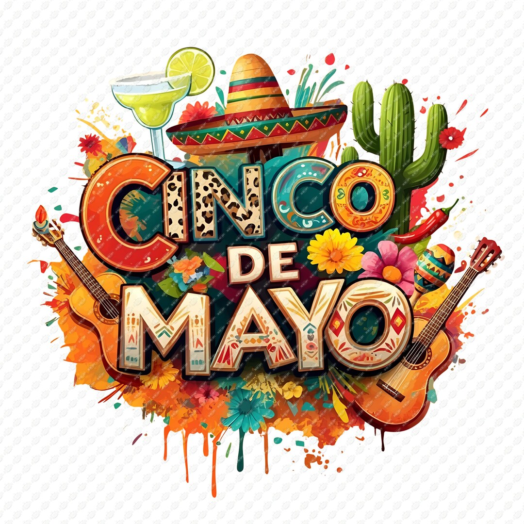 Cinco De Mayo Party Decoration Clipart, Printable Fiesta Designs ...