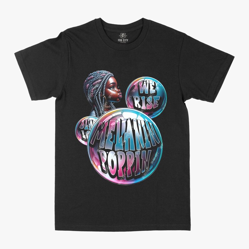 Melanin Poppin PNG | Black Girl Magic Digital Art | We Rise Sublimation ...