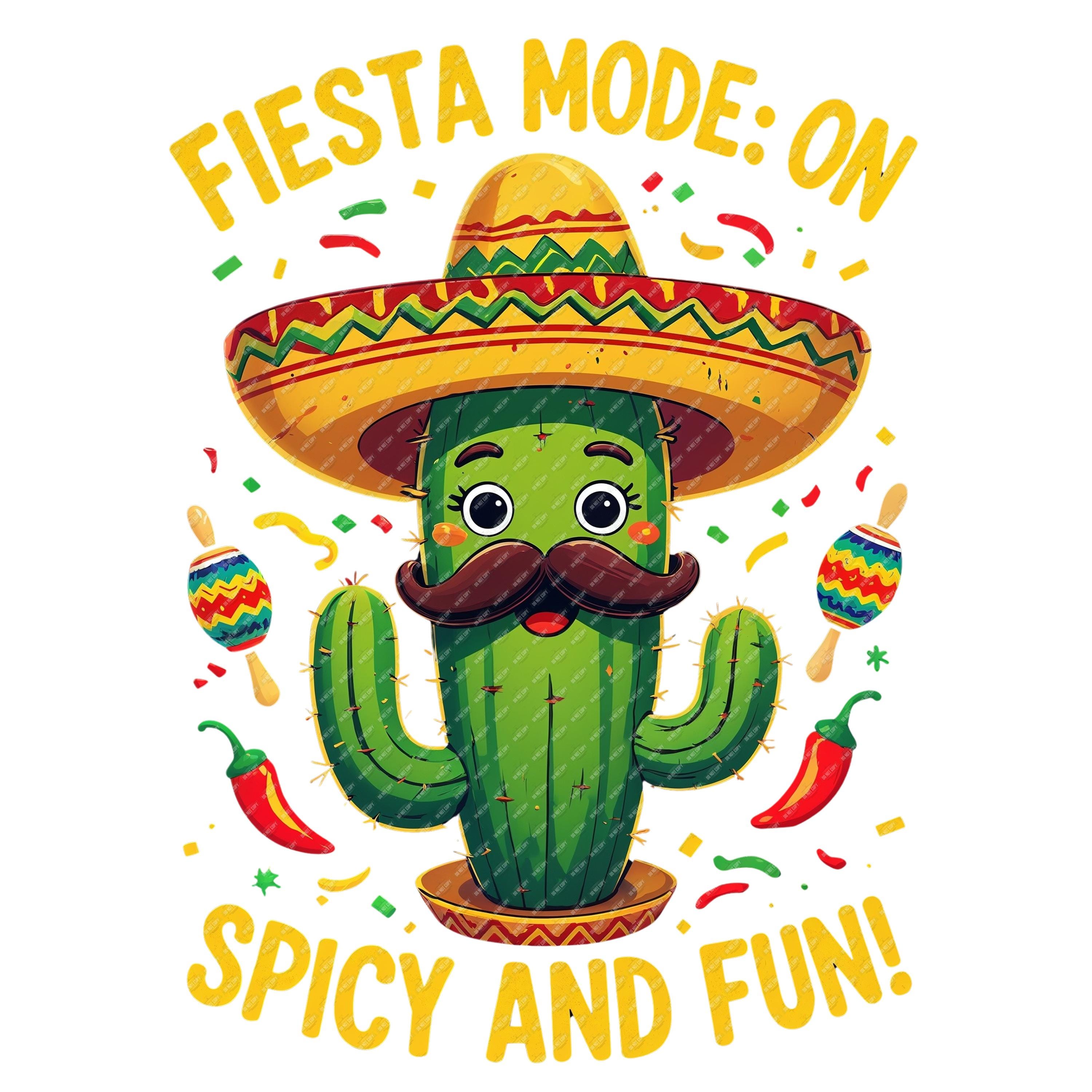 Funny Cinco De Mayo Cactus PNG, Cute Fiesta Party Shirt Sublimation ...