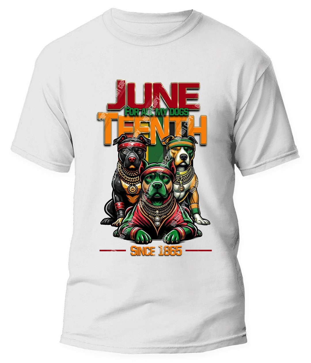 Juneteenth Since 1865 PNG: for All My Dogs Digital Artwork - Etsy