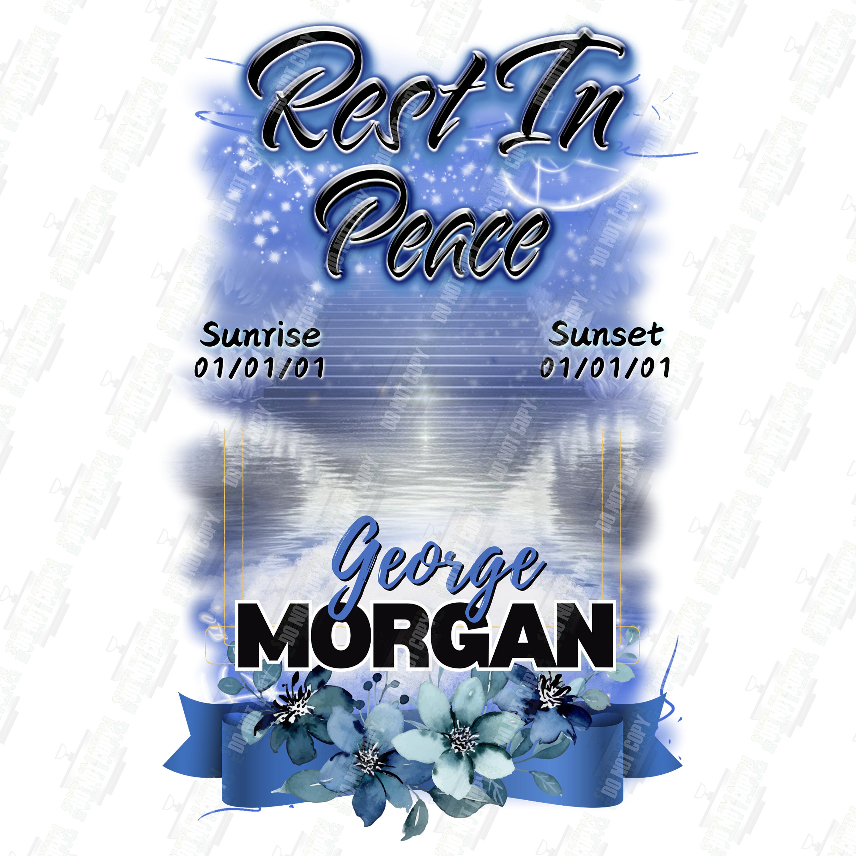 Rest in Peace Editable Canva Template | Instant Download | Customizable ...
