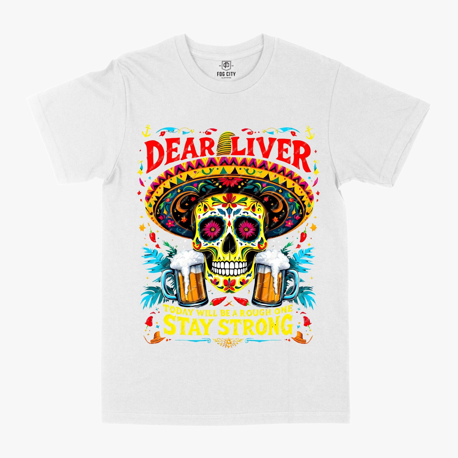 Cinco De Mayo Dear Liver Funny PNG - Beer and Sugar Skull Sublimation ...