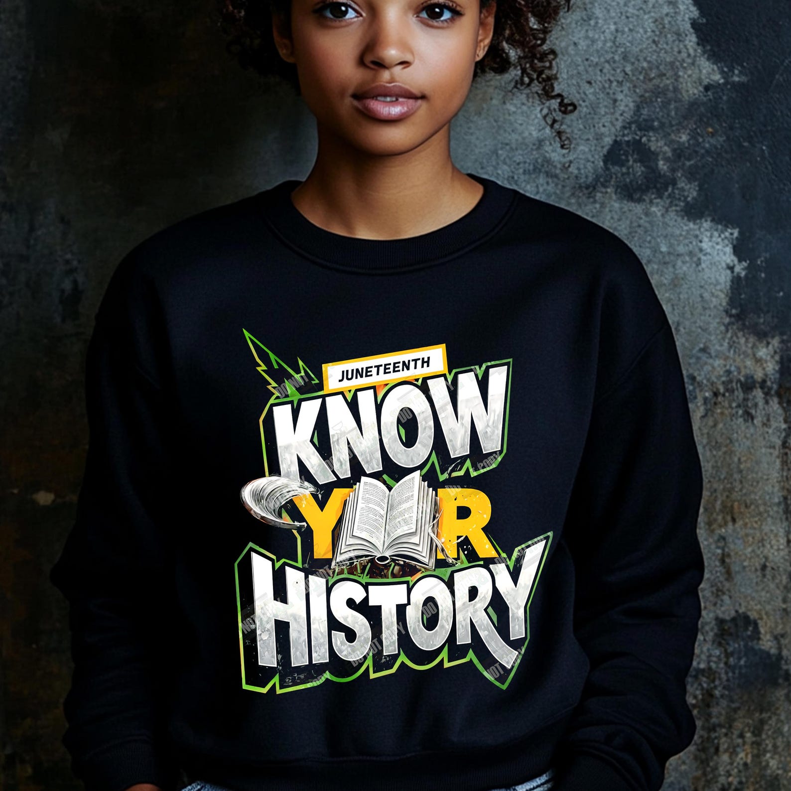 Know Your History Juneteenth PNG | Bold Afrocentric Digital Design ...