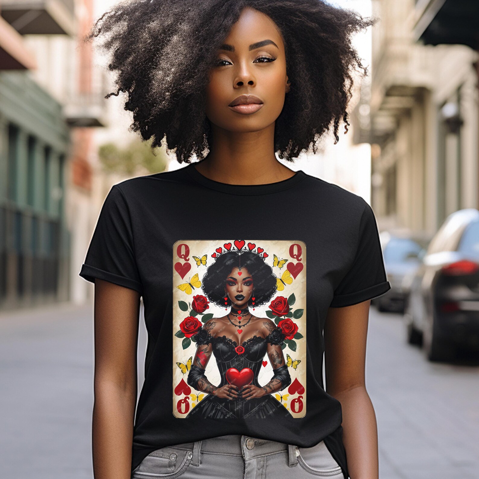 Queen of Hearts SVG Bundle | Afrocentric Playing Card Art | Elegant ...