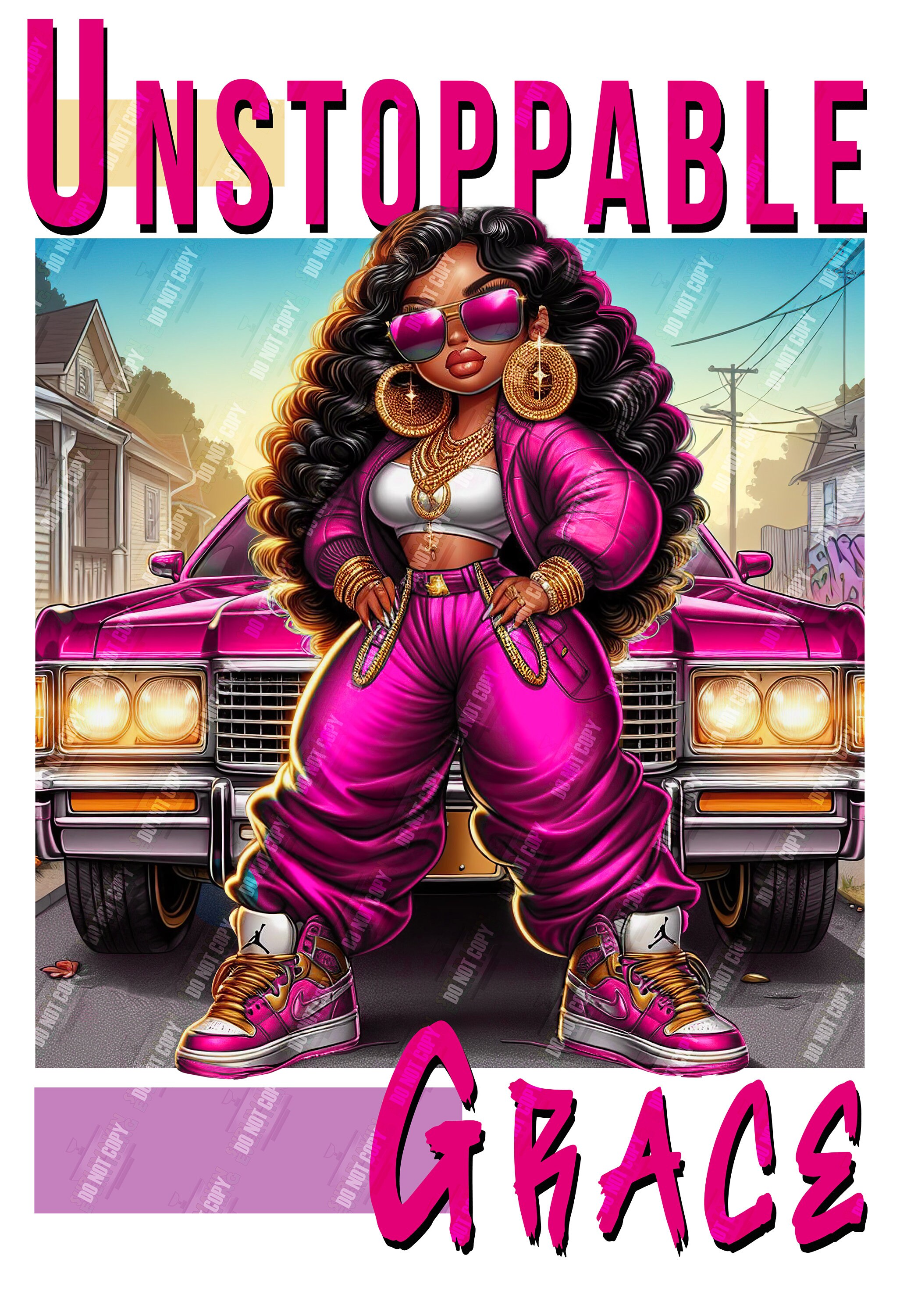 Unstoppable Grace Urban Fashion PNG Hip Hop Street Style Digital ...