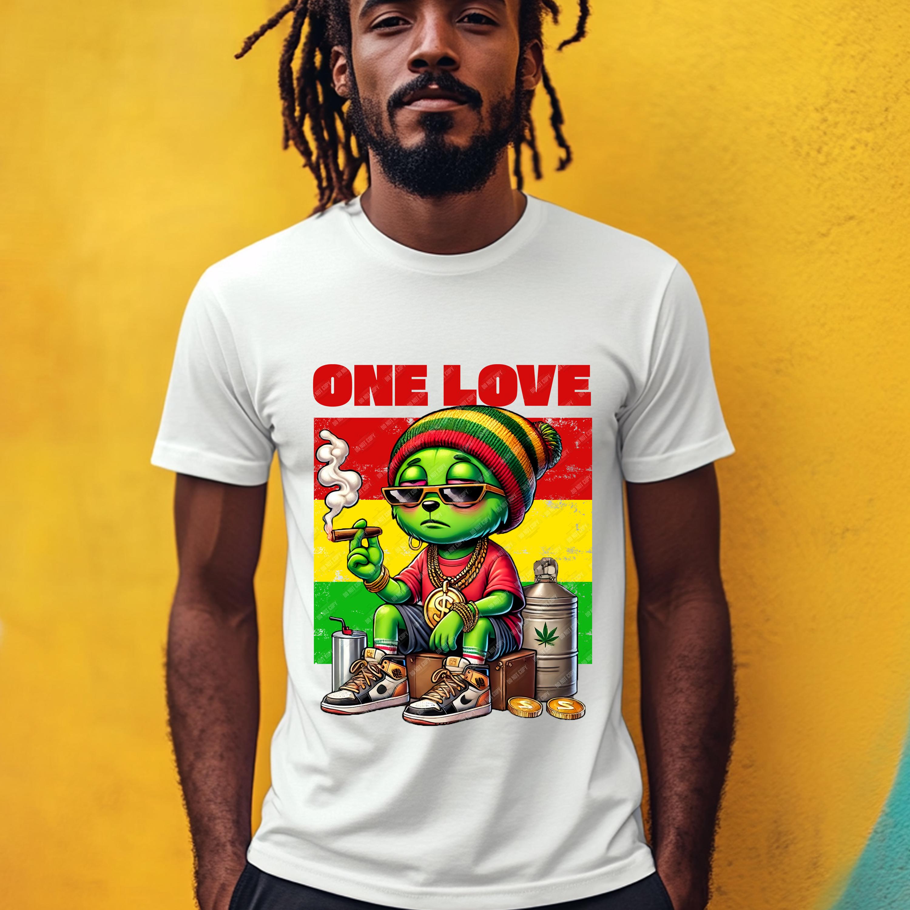 One Love Reggae PNG | Rastafarian Digital Design | Afrocentric Art for ...