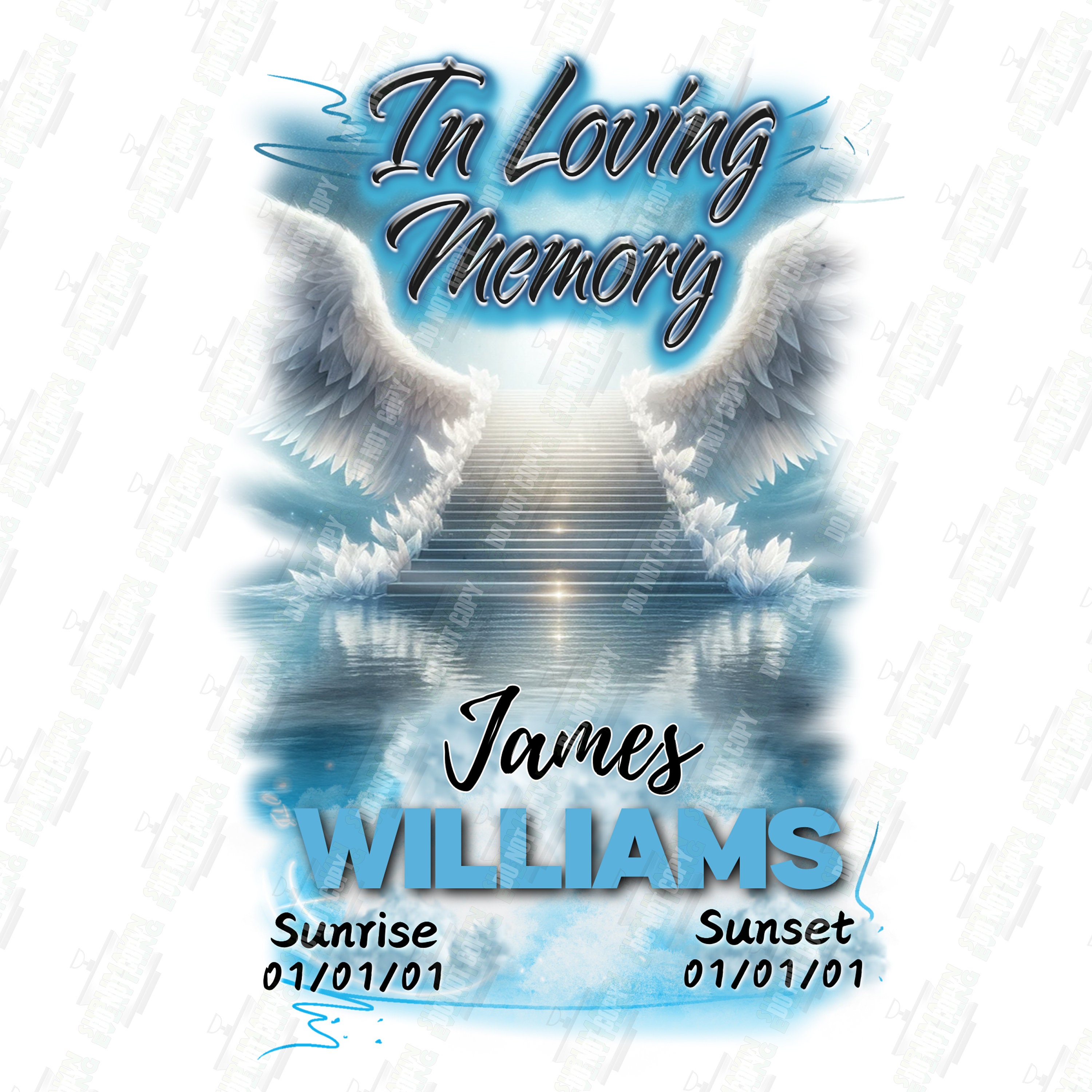 In Loving Memory Editable Canva Template | Instant Download ...