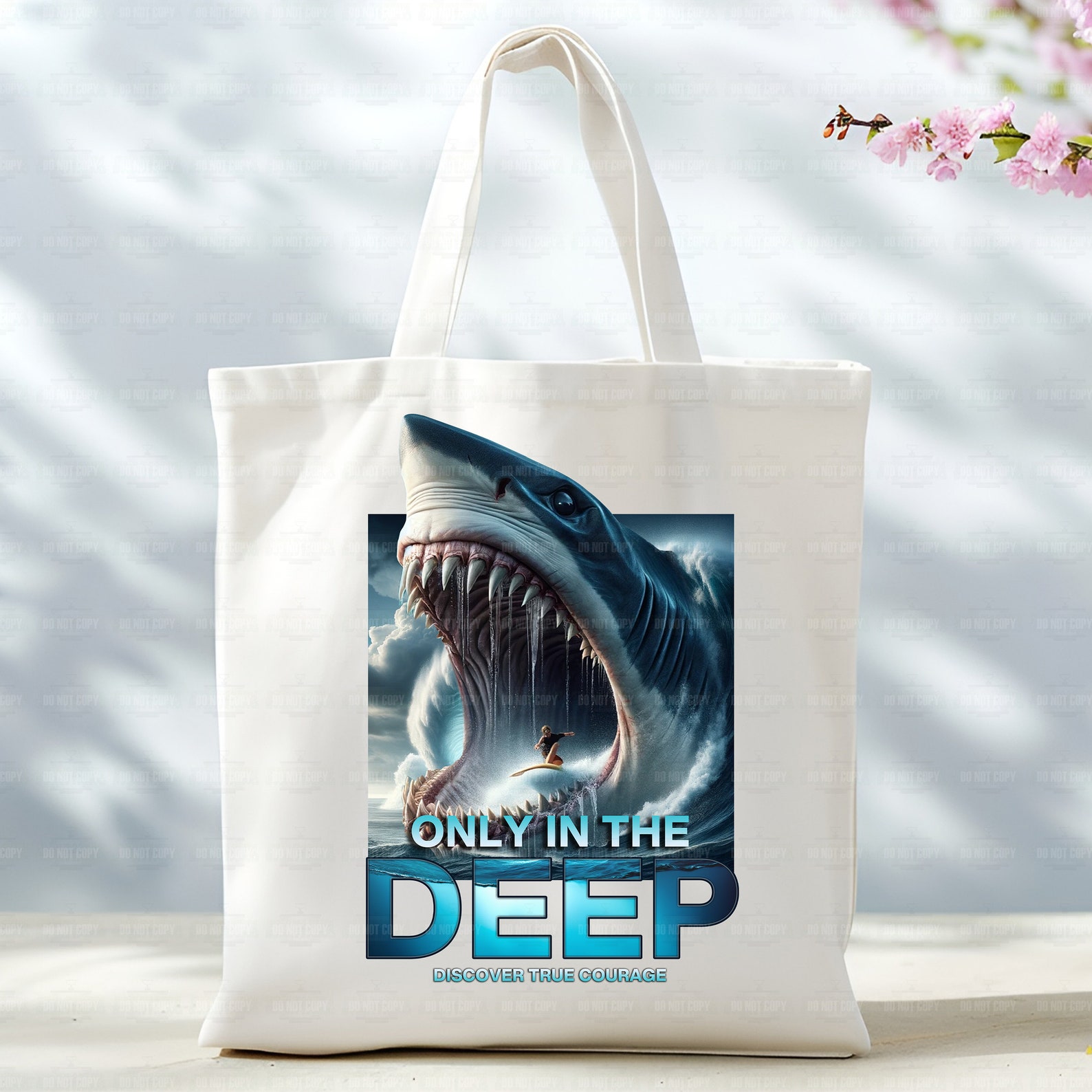 Only in the Deep Adventure Ocean Poster - Instant Download, Surfer Vs ...
