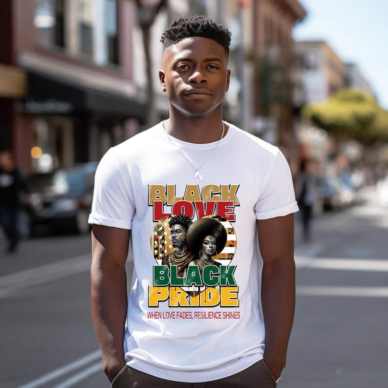 Black Love Black Pride PNG | Afrocentric Digital Art | Resilience and ...