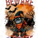 Beware of the Scare PNG - Spooky Scarecrow Digital Art for Halloween ...