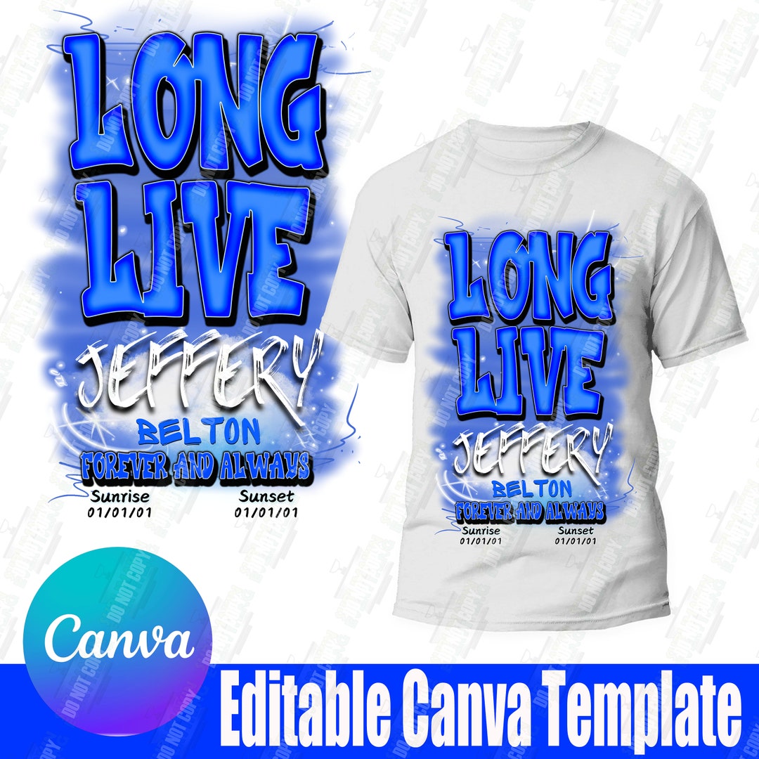 Long Live Editable Canva Template | Instant Download | Customizable ...