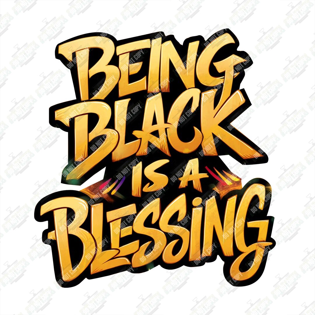 Being Black is a Blessing SVG | Inspirational Afrocentric Digital ...