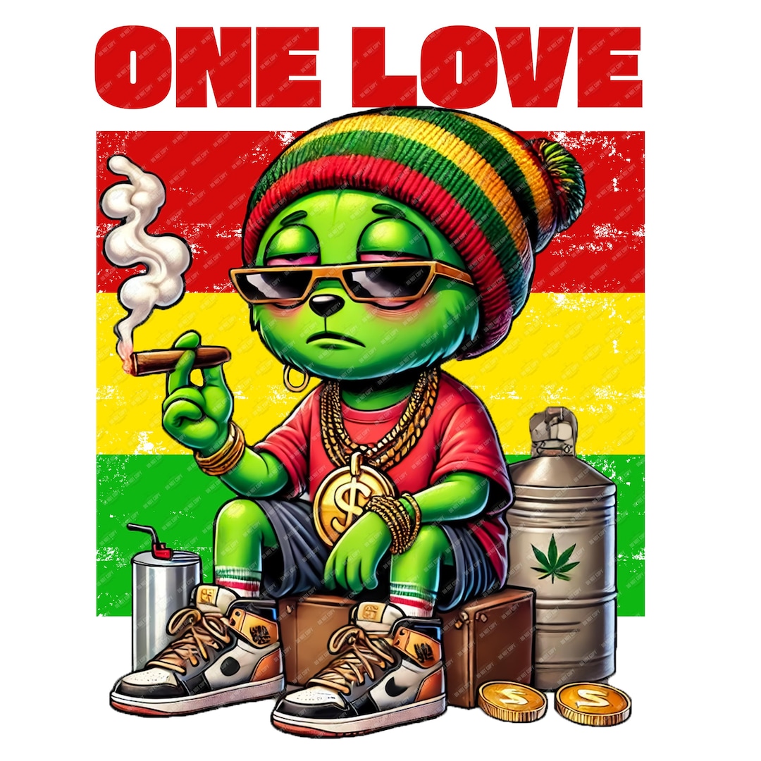 One Love Reggae PNG | Rastafarian Digital Design | Afrocentric Art for ...
