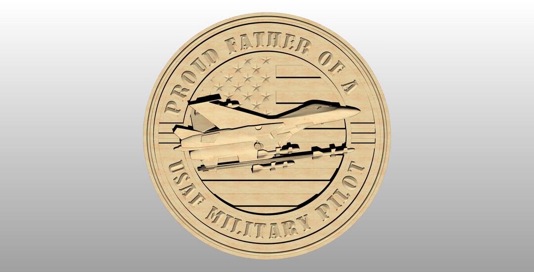 Usaf Military Pilot 3D STL Model CNC Router Engraver - Etsy Canada