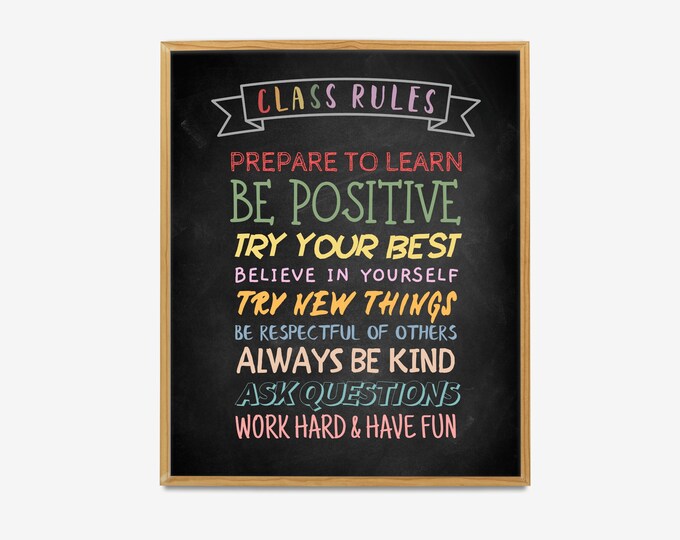 Hashtag Classroom Rules Poster, Classroom Policies Poster, Classroom ...