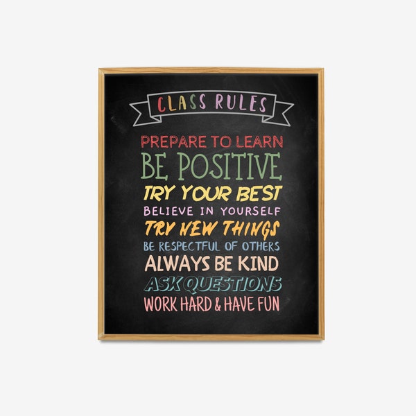 Class Rules - Etsy