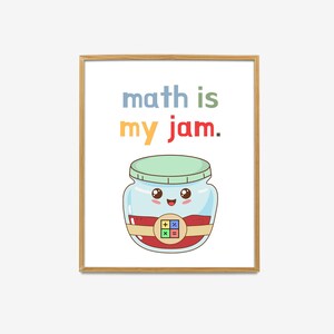 Math is My Jam Poster - Etsy