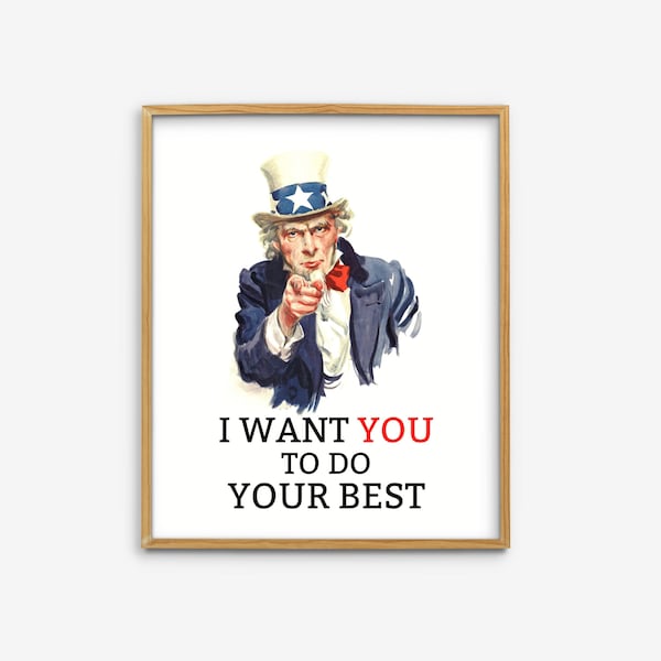 Uncle Sam Poster - Etsy