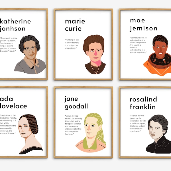 Science Careers Classroom Poster Set of 12, Science Classroom Decor ...