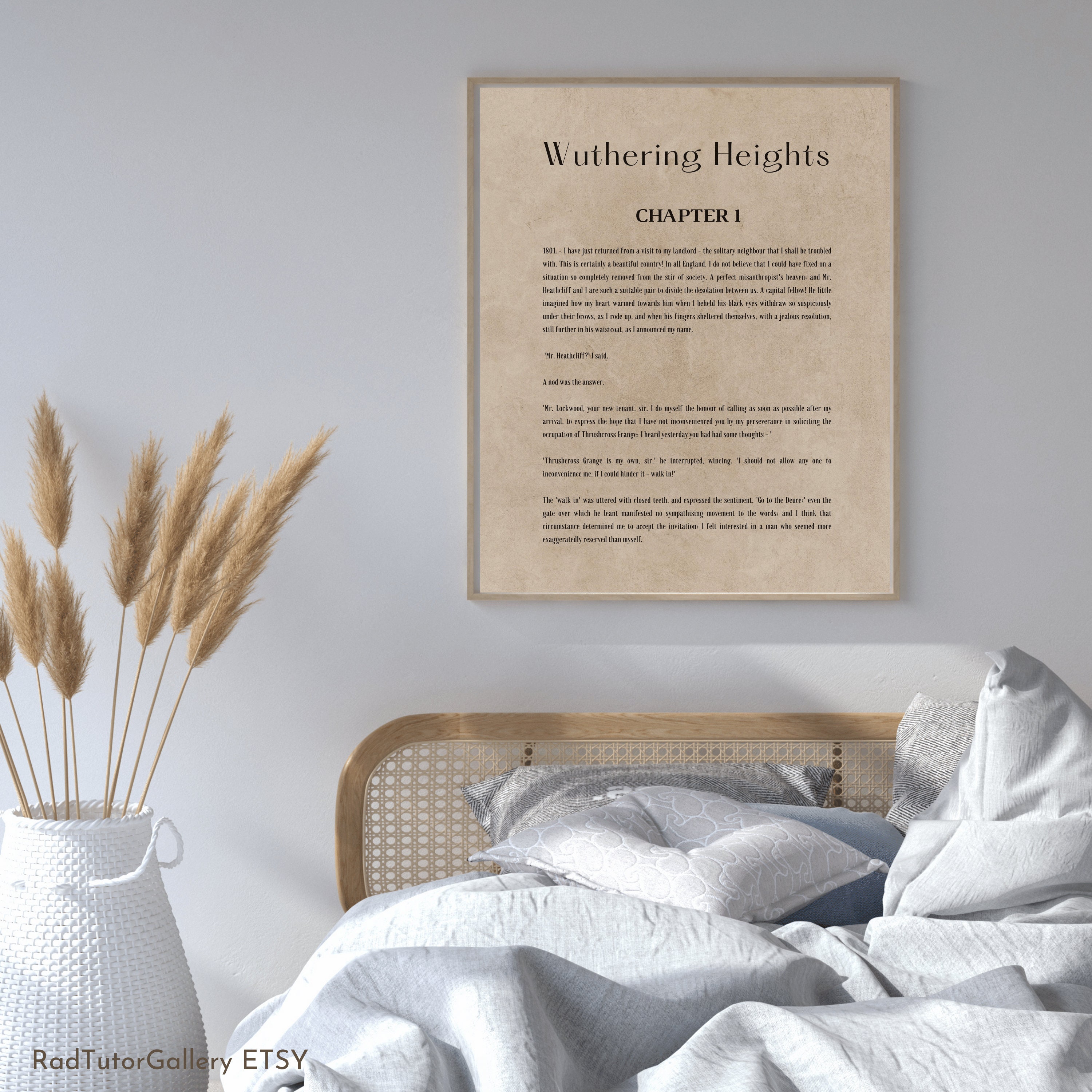 Wuthering Heights Wall Art Classic Literature Aesthetic Home - Etsy