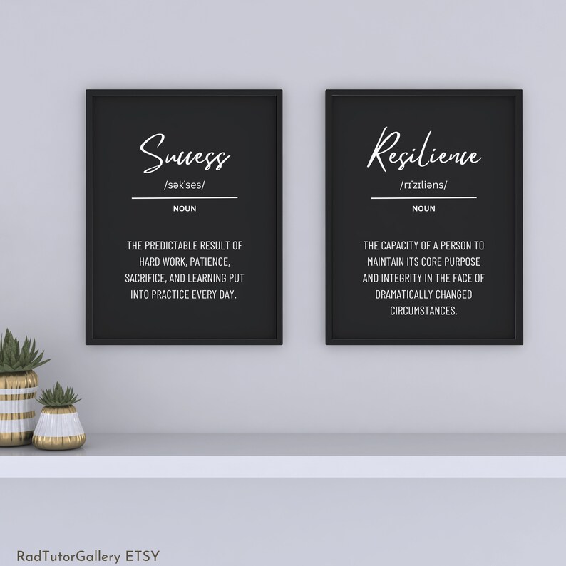 Success Motivational Posters Set of 9, Classroom Printable, Classroom ...