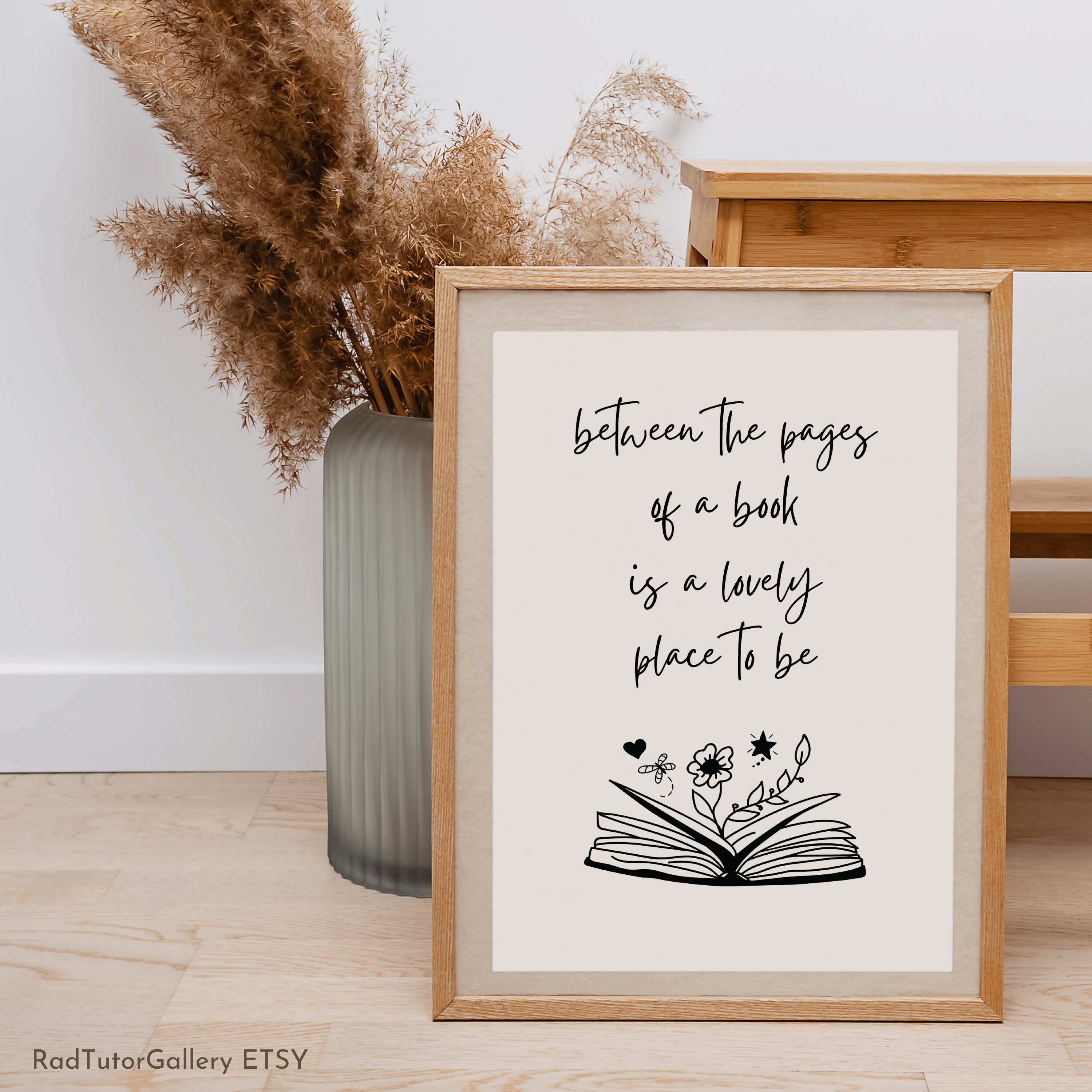 Between the Pages of a Book Wall Art Book Lover Gift Print - Etsy