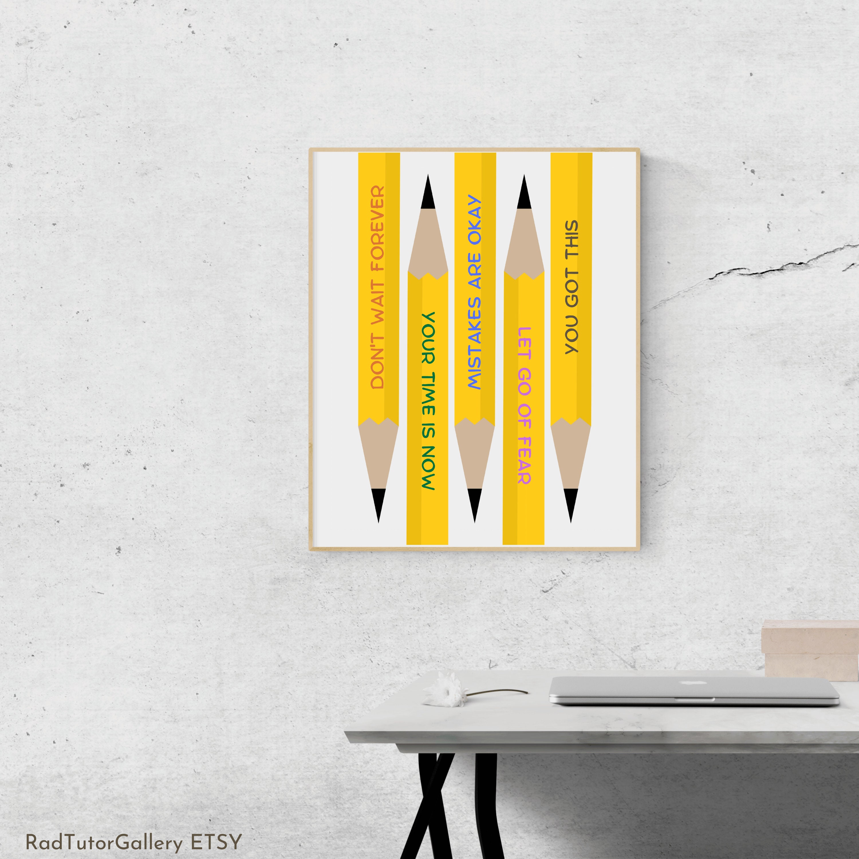 Start Now Motivational Poster, Fun Growth Mindset Digital Download ...