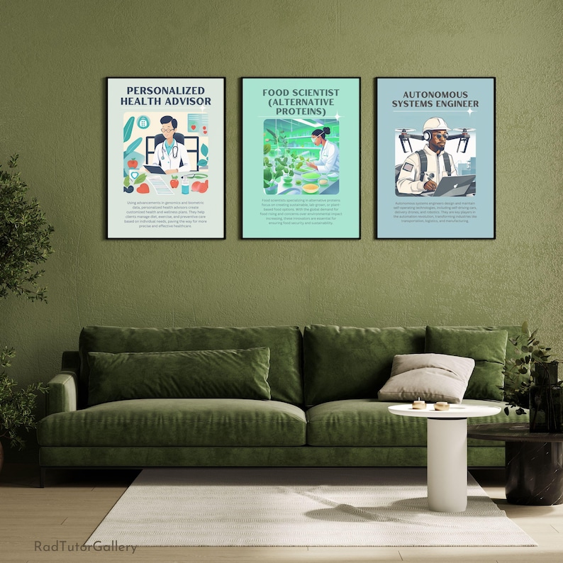 Careers of the Future Posters, Future Jobs Wall Art, Trendy Classroom ...