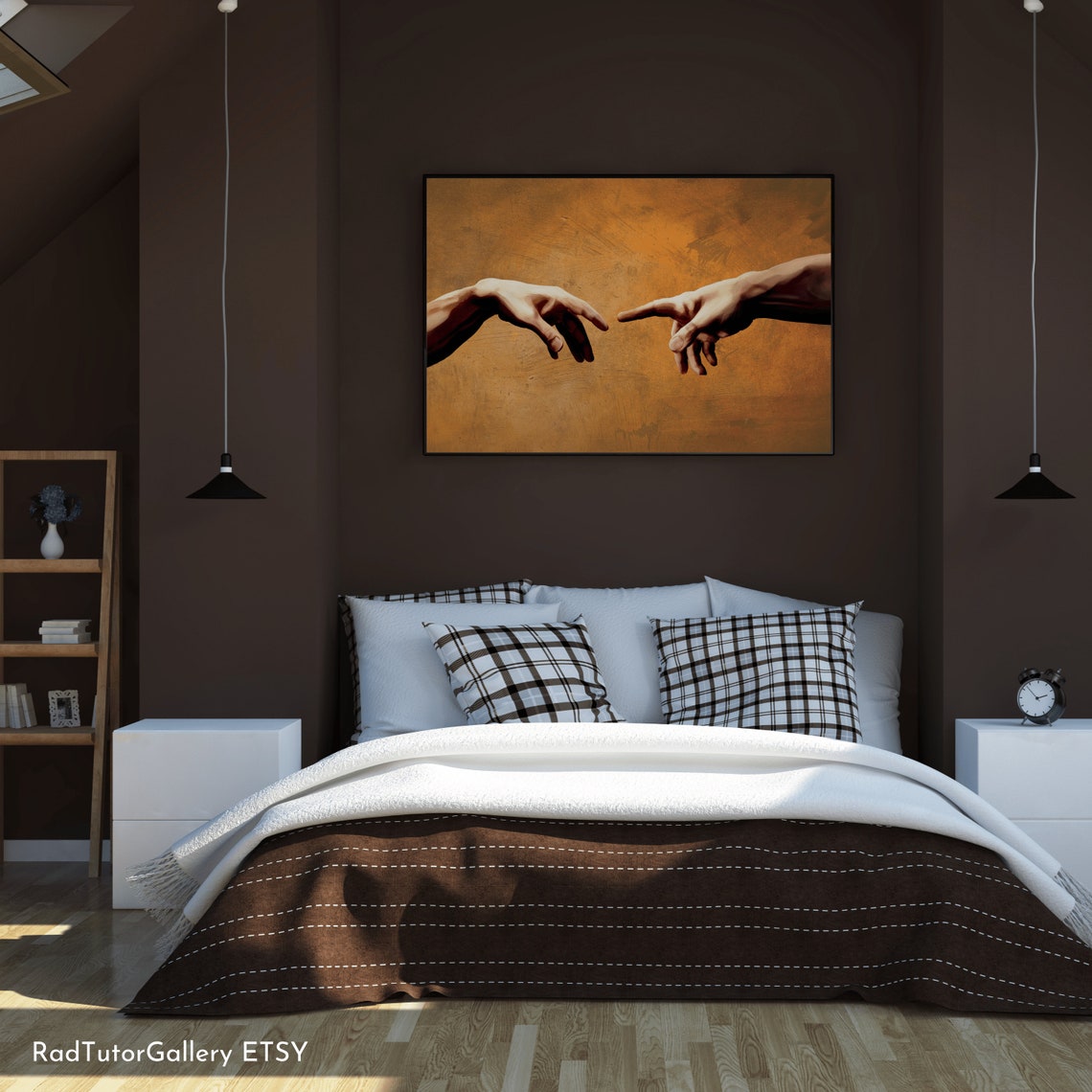 The Creation of Adam Wall Art, Light Academia Room Decor, Aesthetic ...