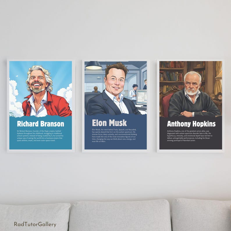 Neurodiversity Awareness Month Posters, Celebrate Neurodiverse Posters ...