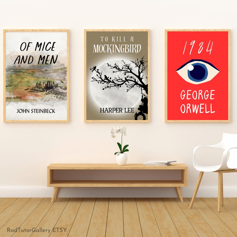 Popular Books Cover Classic Literature Posters Literary - Etsy