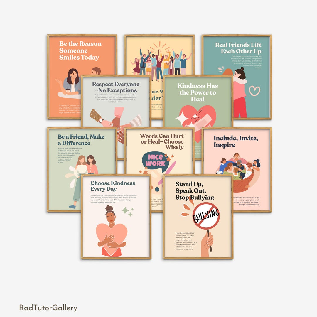 Be a Buddy Not a Bully Posters, Civility Rules Classroom Decor ...