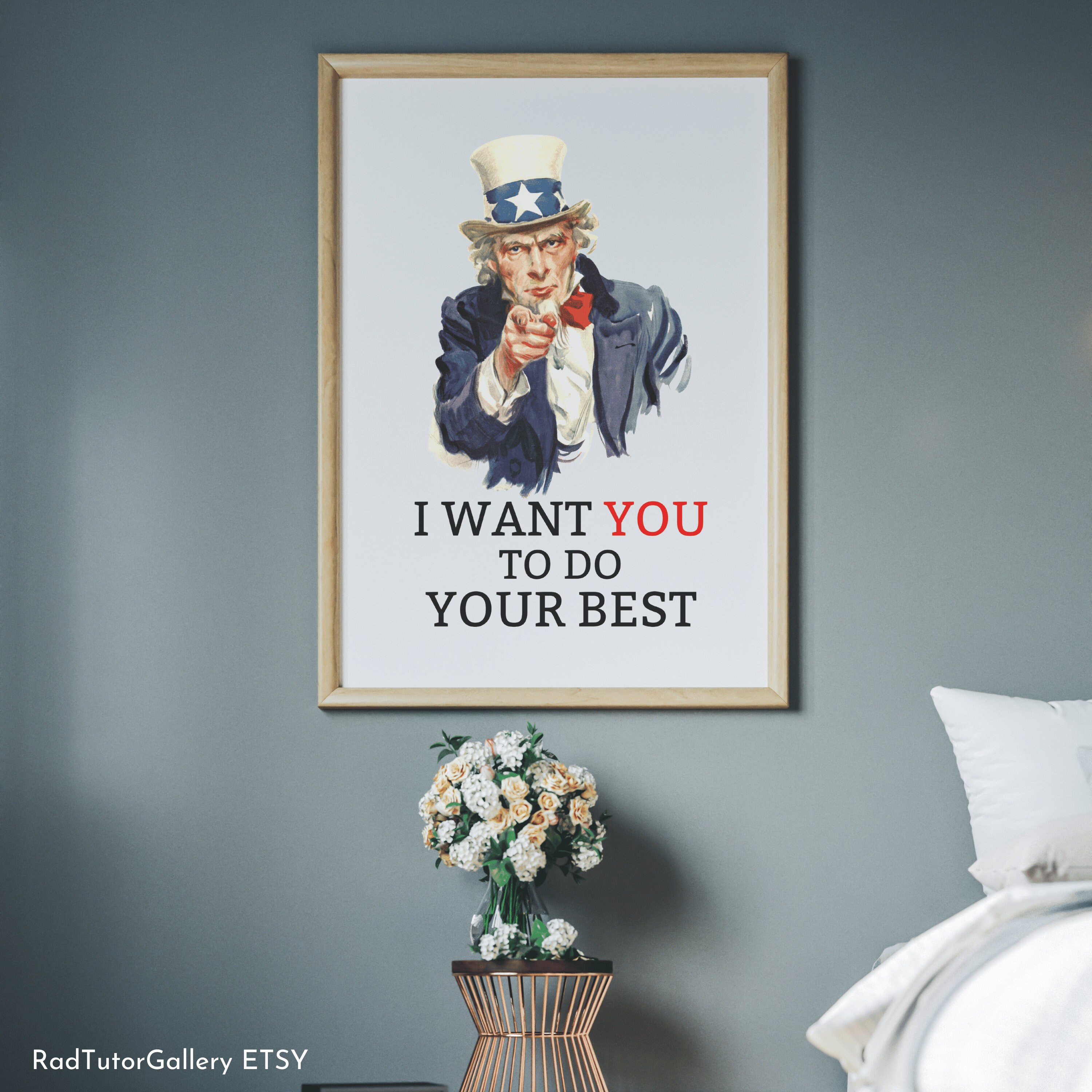 Uncle Sam Classroom Posters, History Classroom Theme, Patriotic Gift ...