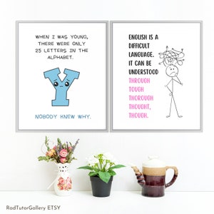 English Classroom Memes, Funny Grammar English Poster, English ...