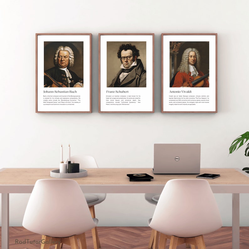 Famous Composers Set of 12, Music Classroom Posters, Music Bulletin ...