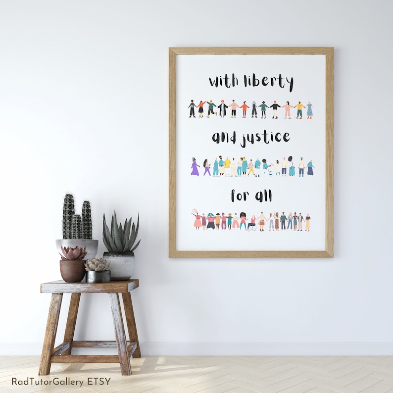 Justice for All Poster Human Rights Poster Social Justice - Etsy