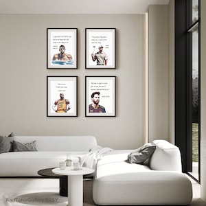 Famous Athletes Posters Set of 12, Inspirational Posters, Classroom ...