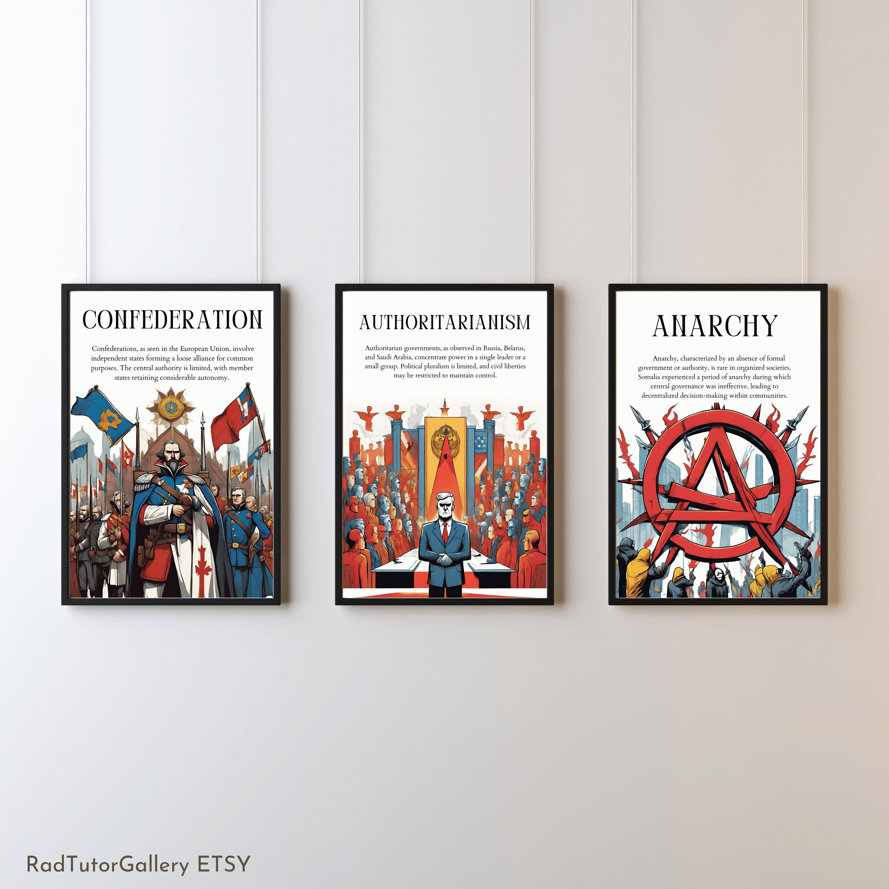 Types of Government Posters, Social Studies, History Teacher, History ...