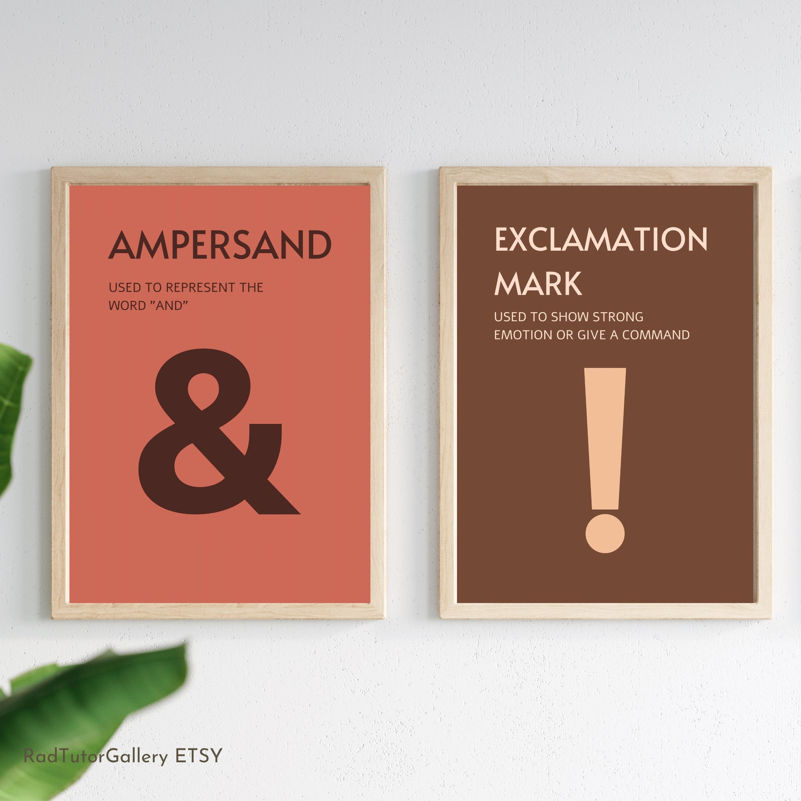 Punctuation English Classroom Posters Set of 12, Boho Classroom Decor ...