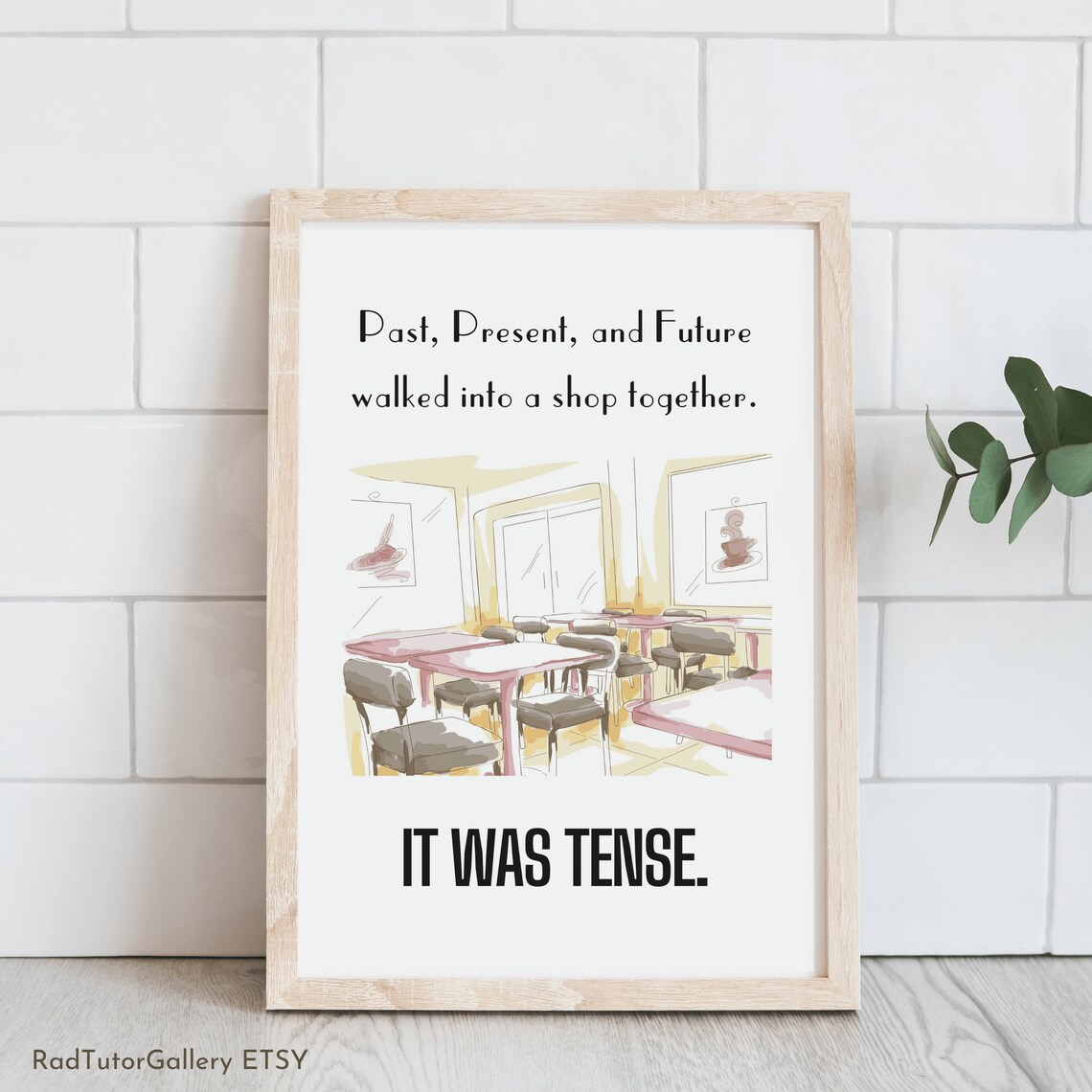 Funny Grammar English Poster, English Classroom Decor, Grammar Pun ...