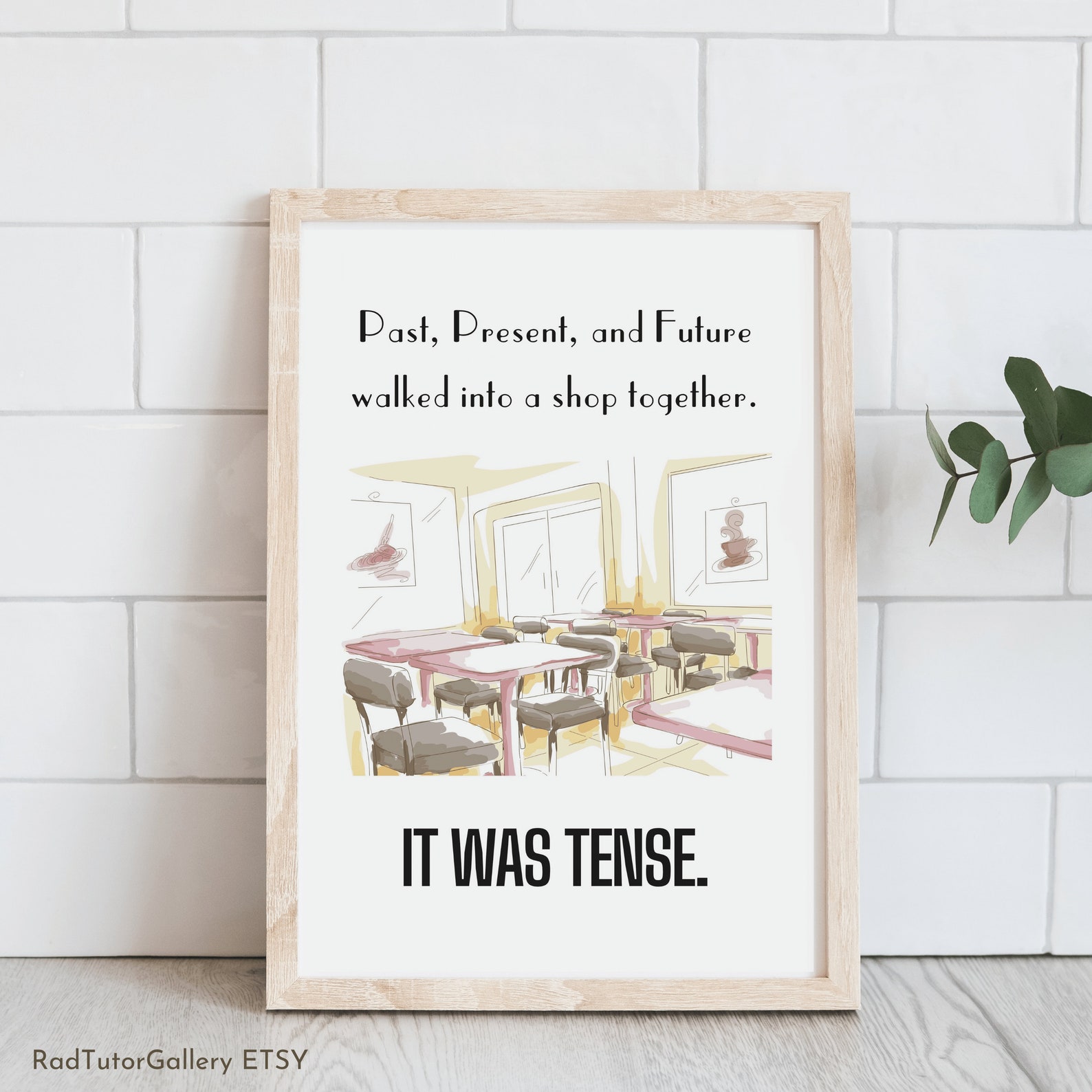 Funny Grammar English Poster, English Classroom Decor, Grammar Pun ...