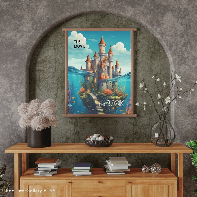 The Movie Vs the Book Wall Art, Literary Art Print. Book Poster ...