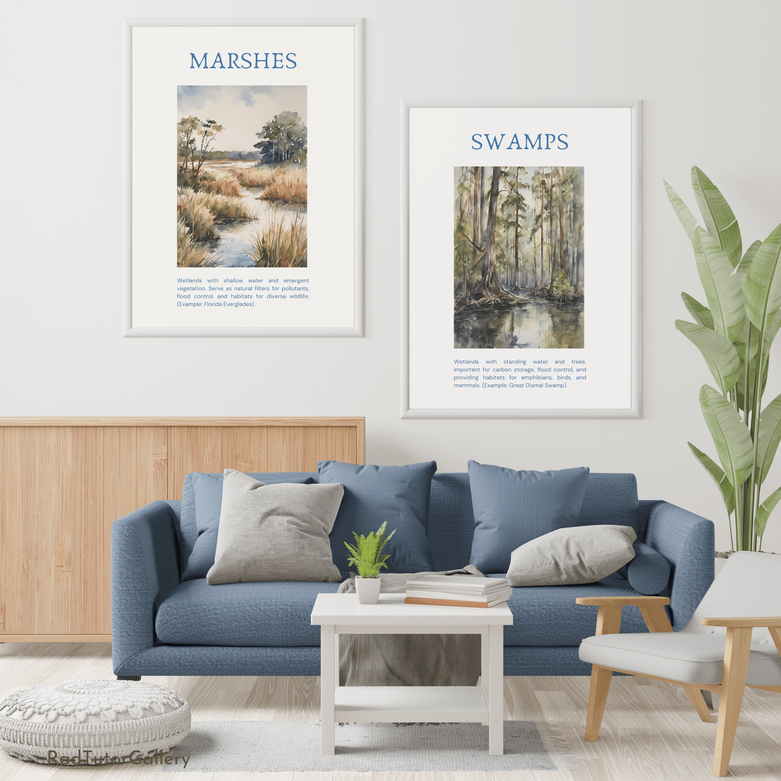 Bodies of Water Posters, Natural Features Geography Classroom Decor for ...