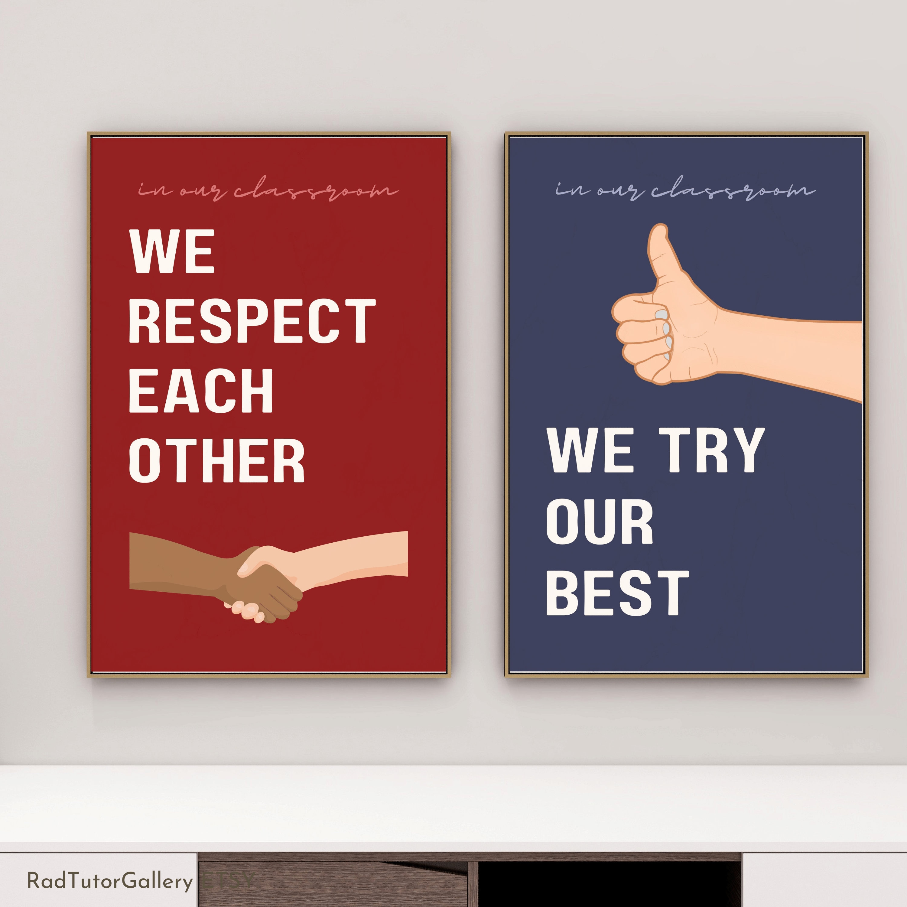 In This Classroom Posters Set of 6, Rainbow Classroom Decor, Inclusion ...