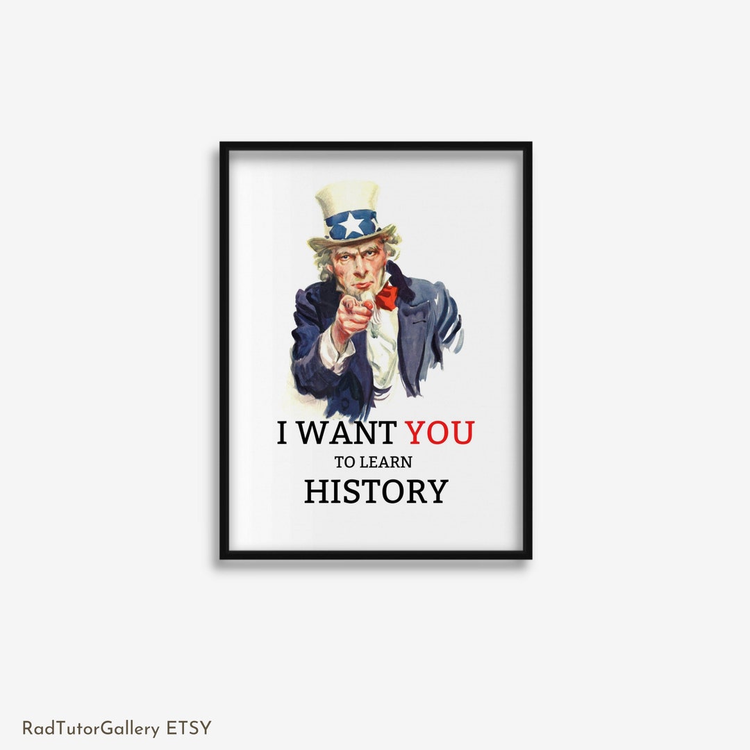 Uncle Sam History Classroom Posters, History Classroom Theme Art ...