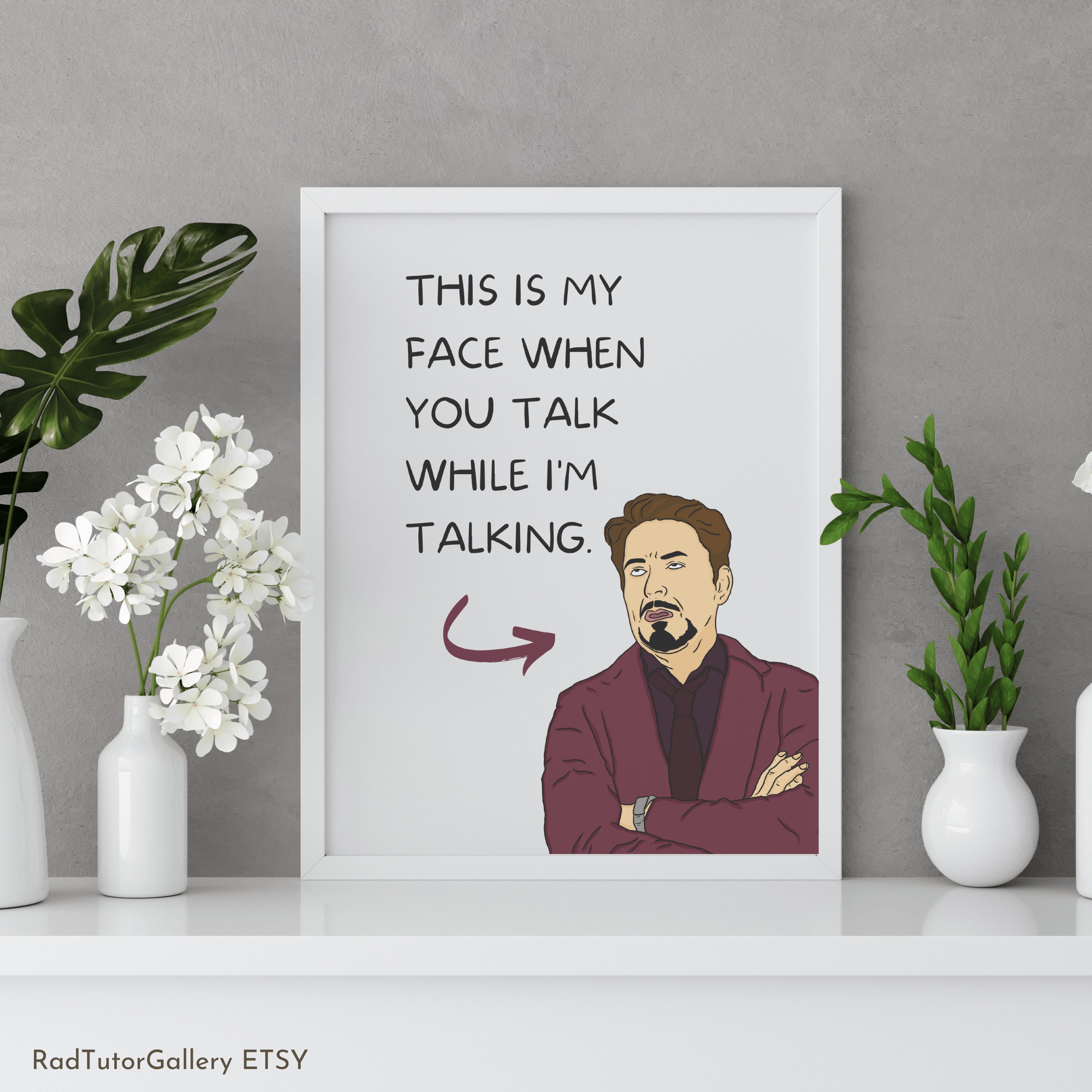 Funny Classroom Poster, Classroom Management Print, RDJ Wall Art ...