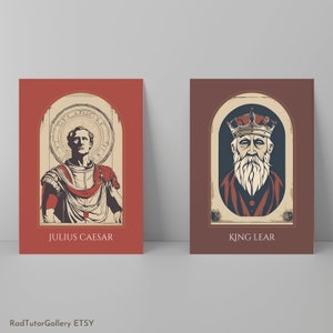 Shakespeare Famous Plays Prints, Shakespeare Gallery Wall, English ...