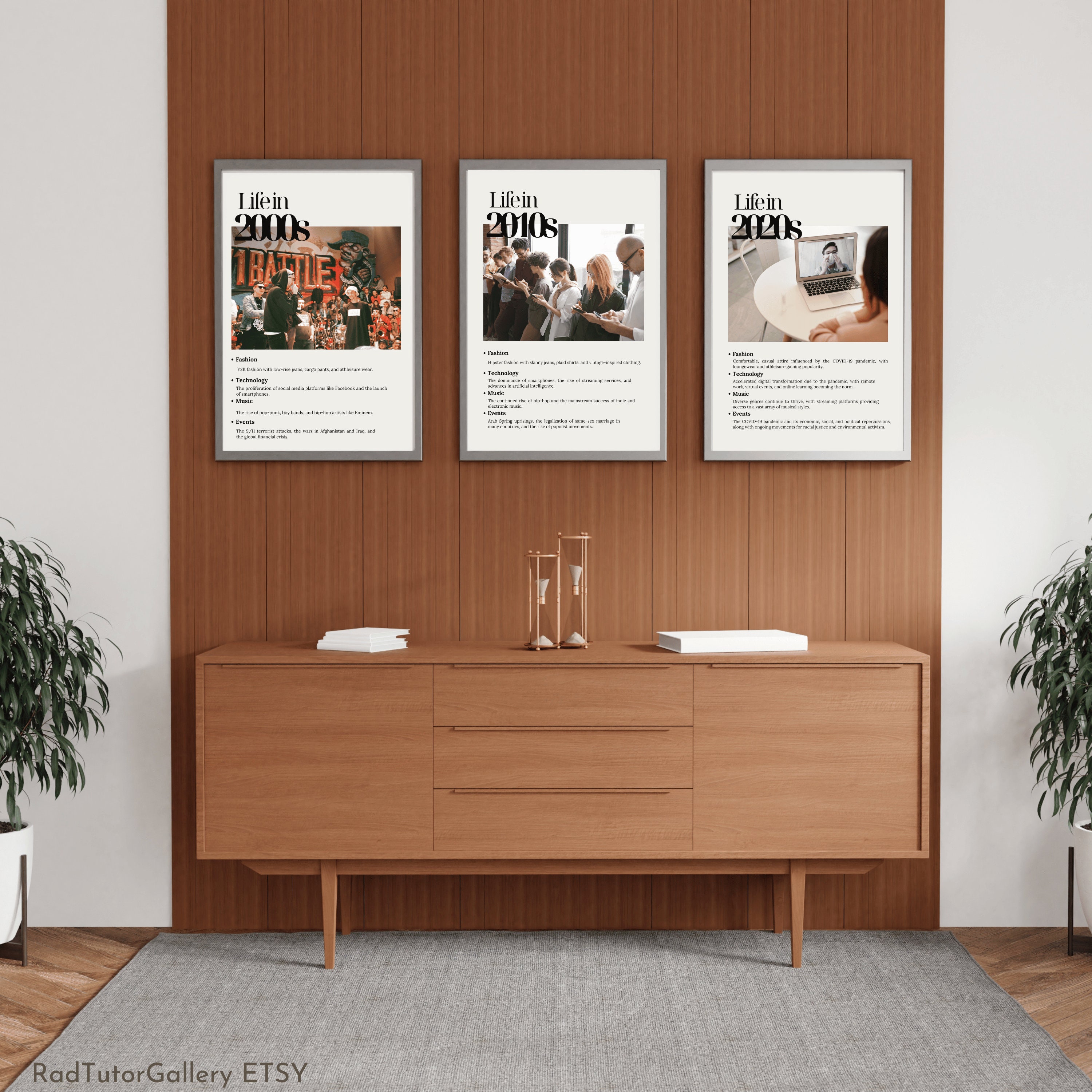 Life in Different Decades Posters, Historical Eras, History Classroom ...