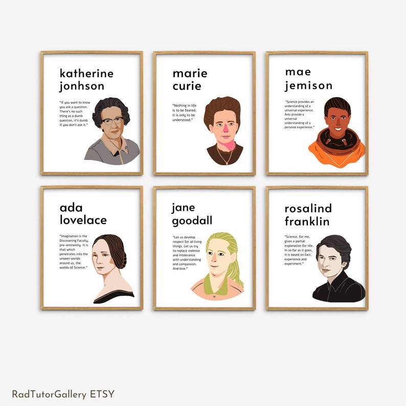 Women in Science Posters, STEM Scientists and Mathematicians Posters ...