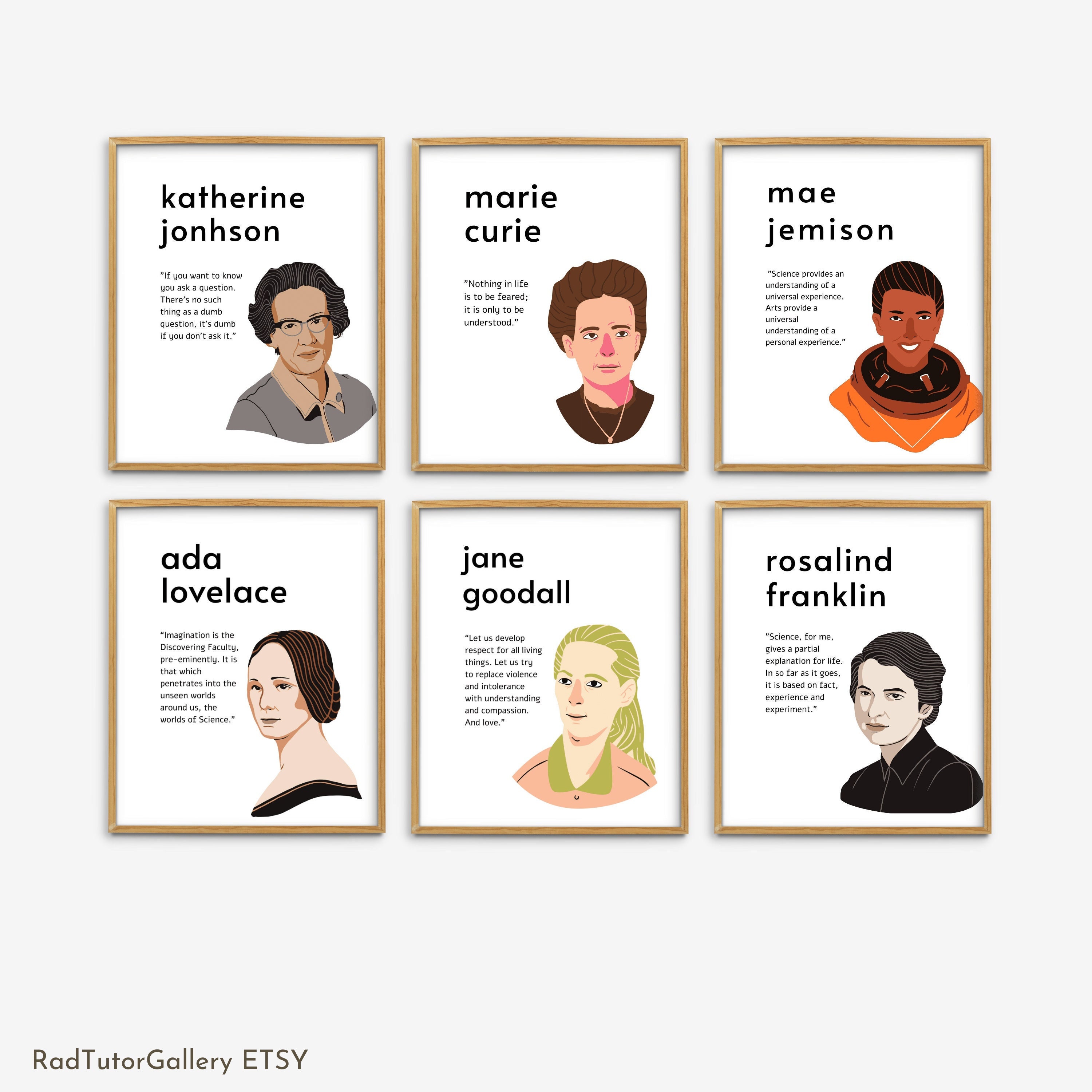 Women in Science Posters, STEM Scientists and Mathematicians Posters ...